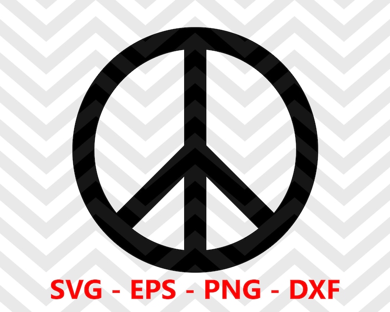 Peace Sign SVG Peace Sign Svg Silhouette Cut Files Vector | Etsy