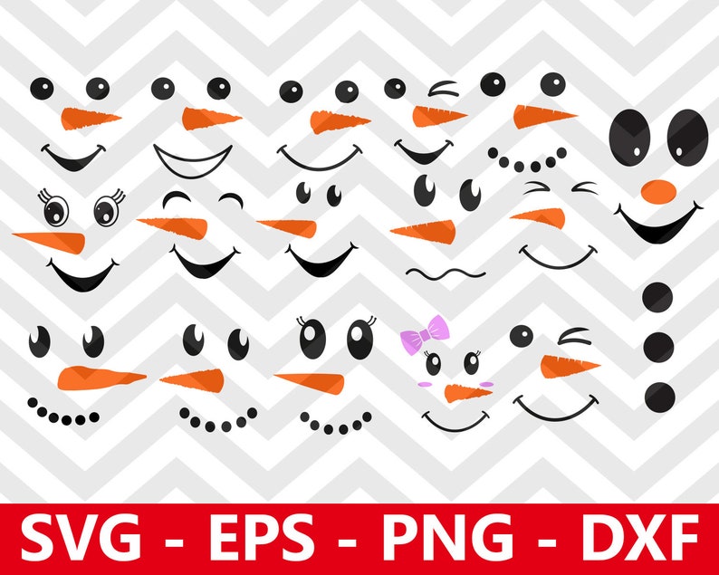 Snowman Face Svg, Christmas Svg,winter Svg,santa Svg,snowflake Svg,let ...