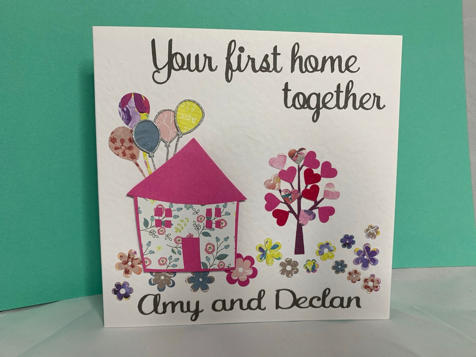 New Home First Home Greeting Card Personalised Handmade | Etsy
