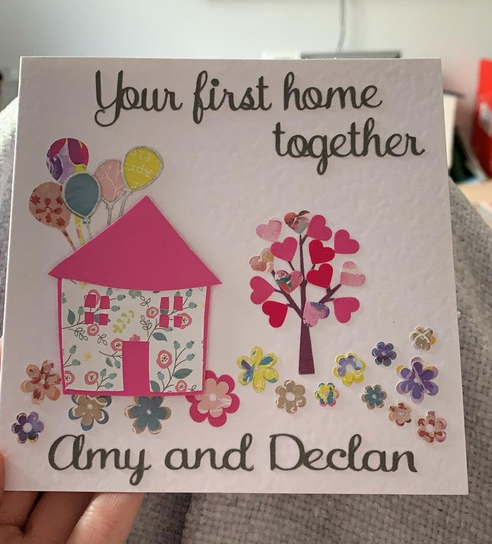 New Home First Home Greeting Card Personalised Handmade | Etsy