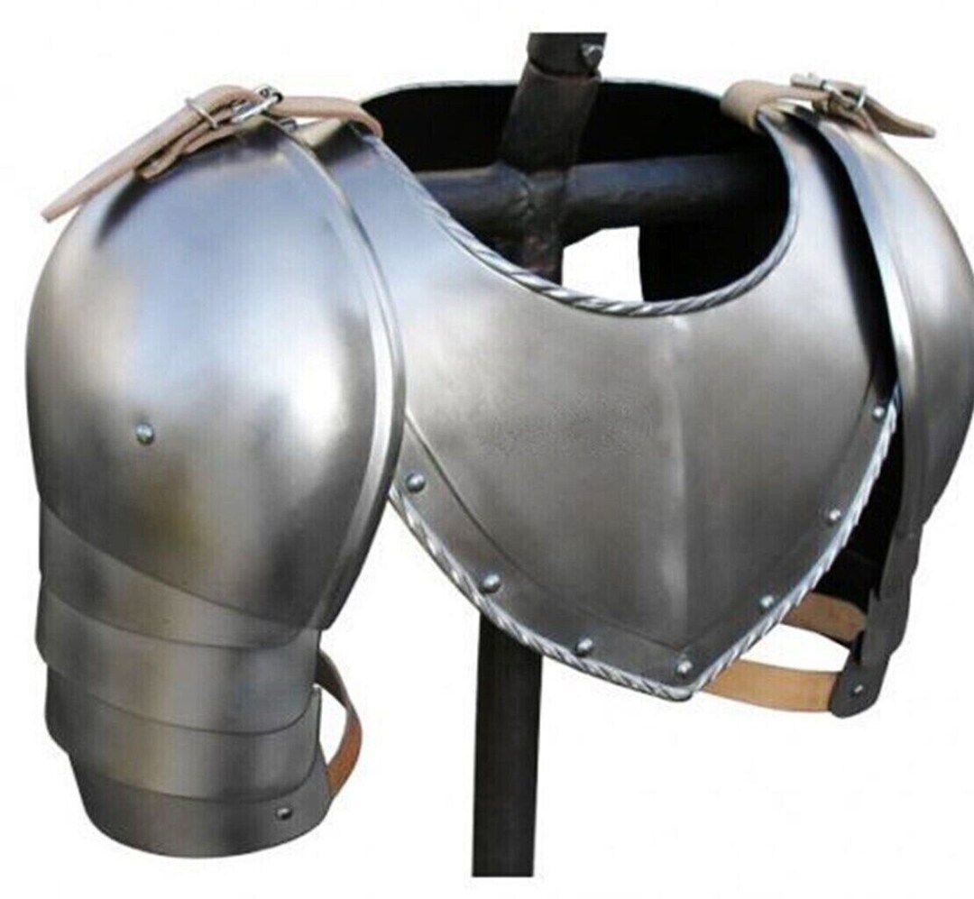 Shoulder Armor Knight Larp Shoulder Pair of Pauldrons With - Etsy