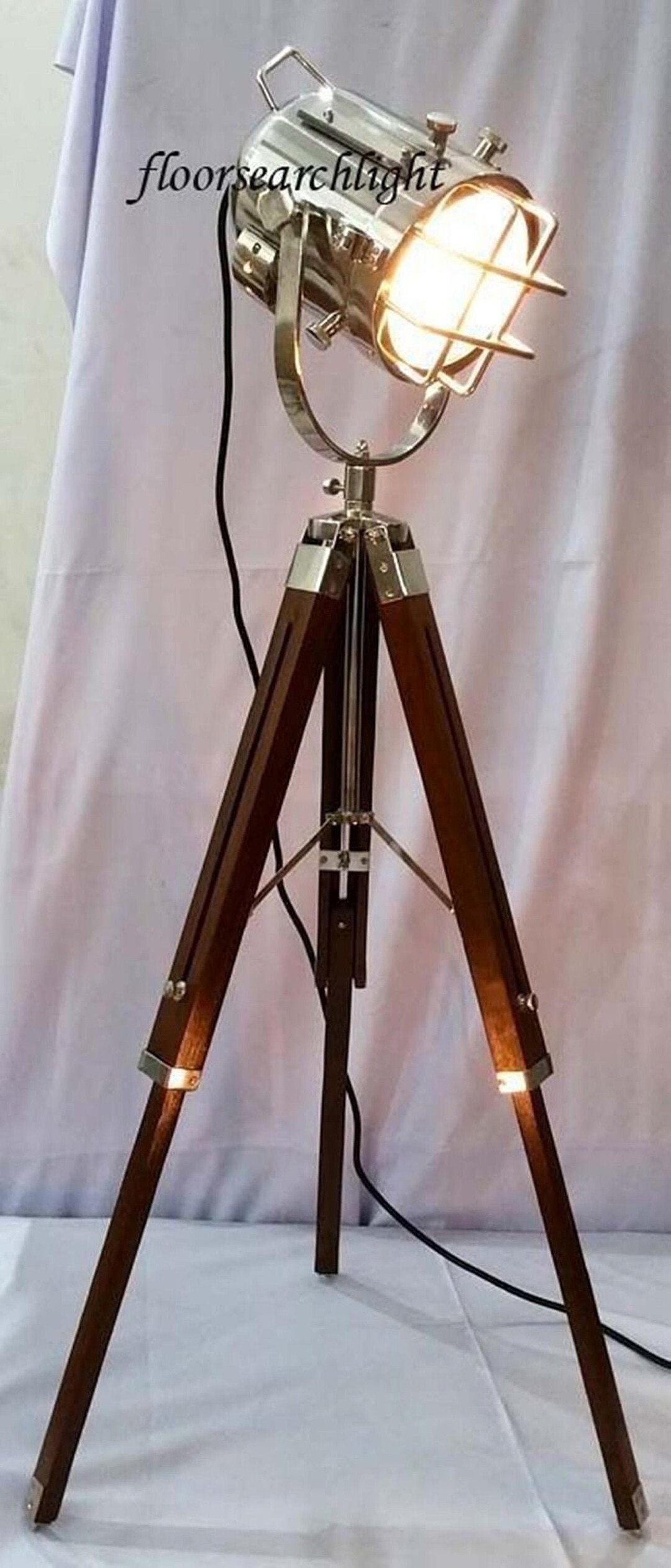 Modern Studio Floor Lamp Searchlight Tripod Lamp Spotlight - Etsy