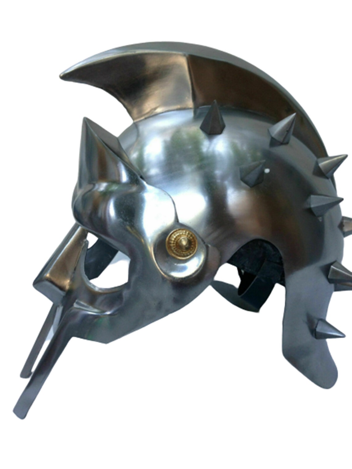 Gladiator steel Armor gladiator helmet spiked face mask | Etsy
