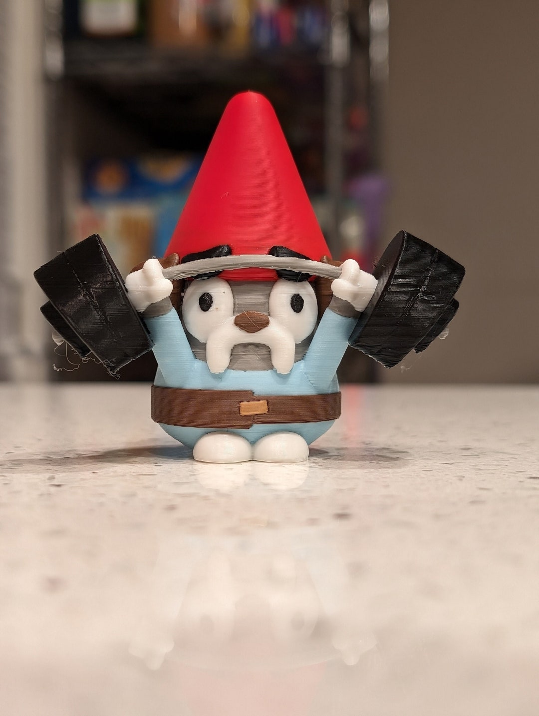 Exercising Gnome Figurine From Bluey TV Show - Etsy