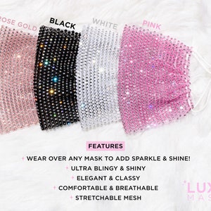Crystal Face Mask | Rhinestone Face Mask | Bling Face Mask | Crystal ...