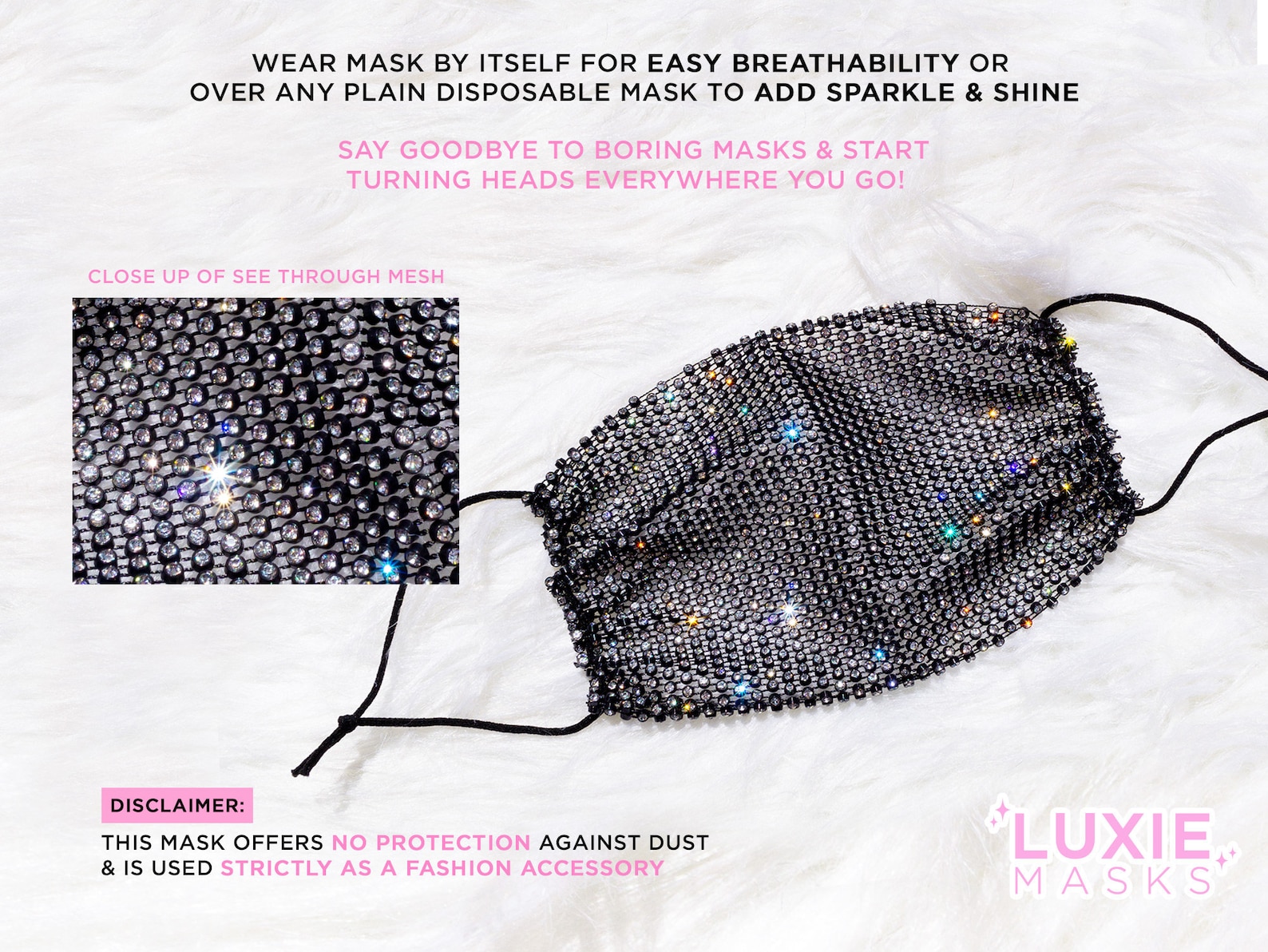 Crystal Face Mask Rhinestone Face Mask Bling Face Mask - Etsy