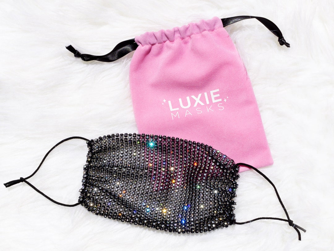 Crystal Face Mask | Rhinestone Face Mask | Bling Face Mask | Crystal ...