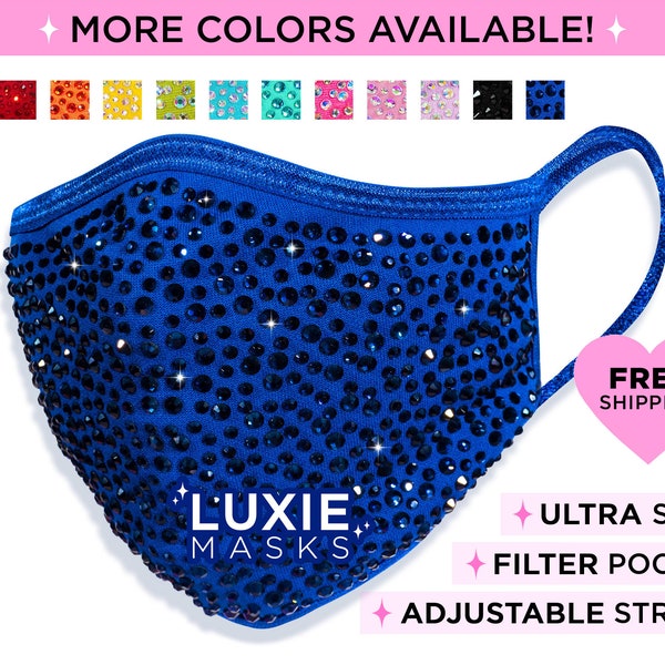 Royal Blue Mask - Etsy