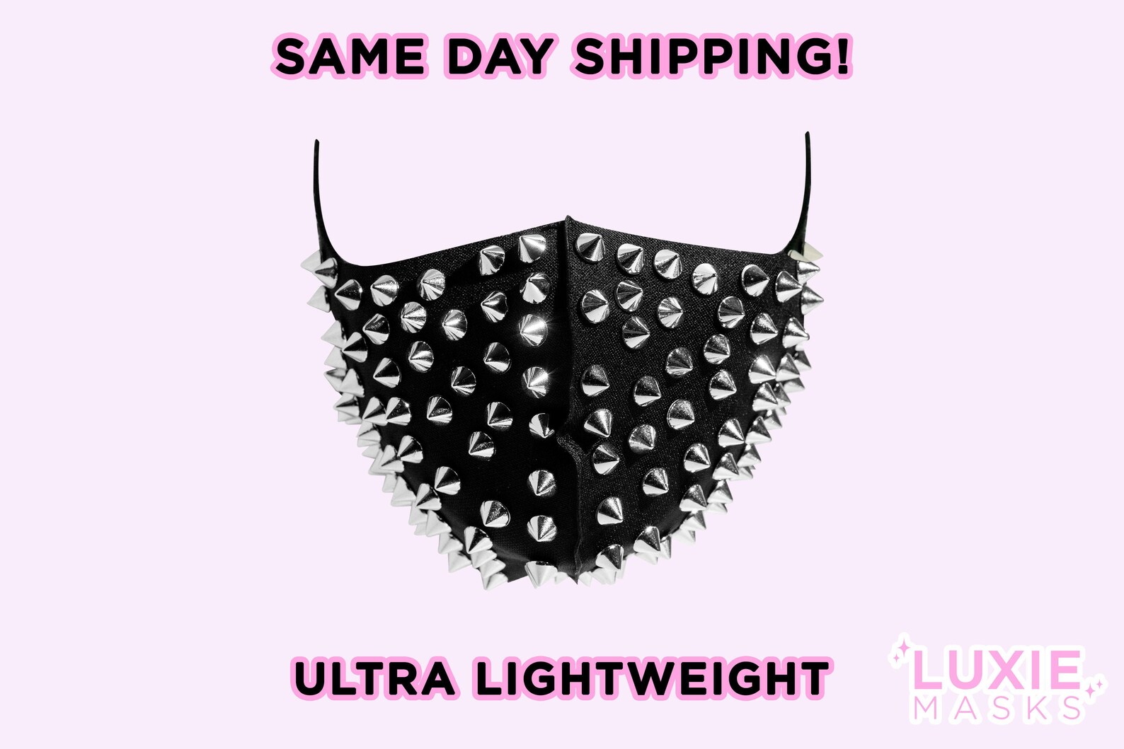 Studded Face Mask Spike Face Mask Made in the USA - Etsy