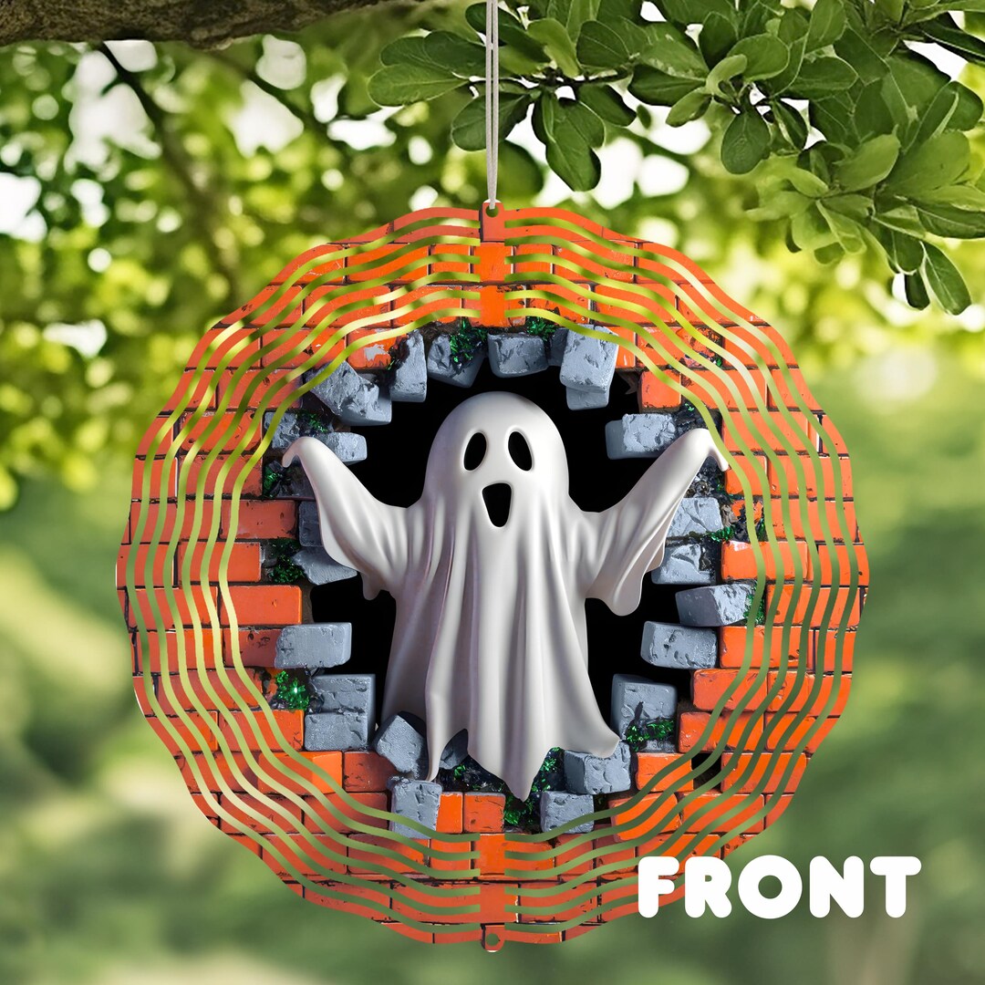 Whimsical Ghost Wind Spinner: Perfectly Haunting Garden Accent - Etsy