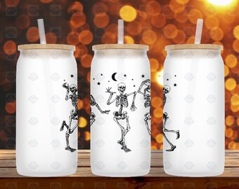 Iced Coffee Glass Skeleton - Etsy