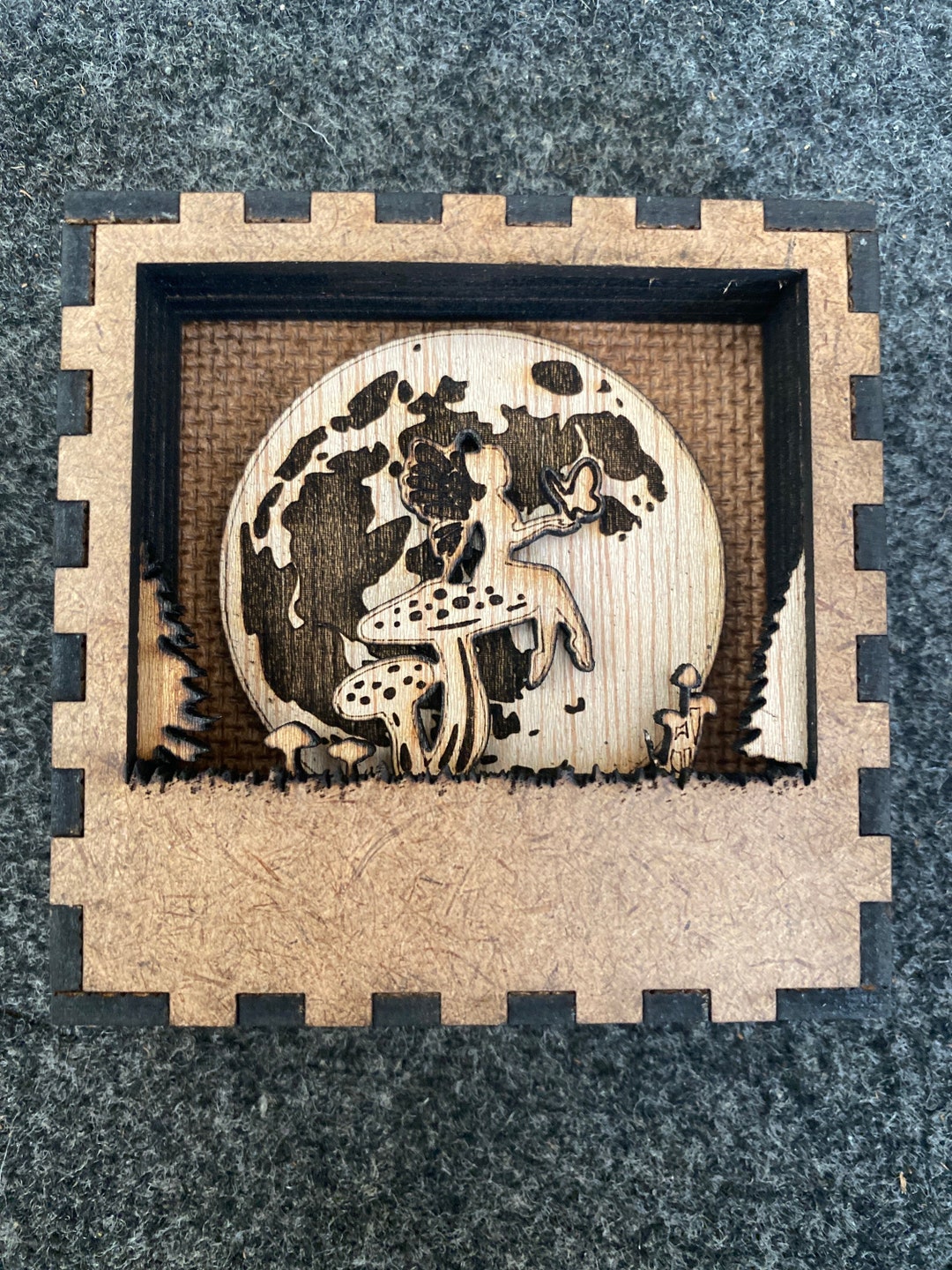 SVG Fairy Shadow Box Laser Cut Files - Etsy