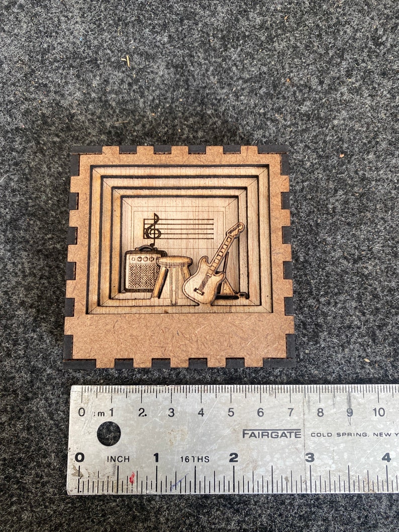 SVG Music Shadow Box Laser Cut Files - Etsy