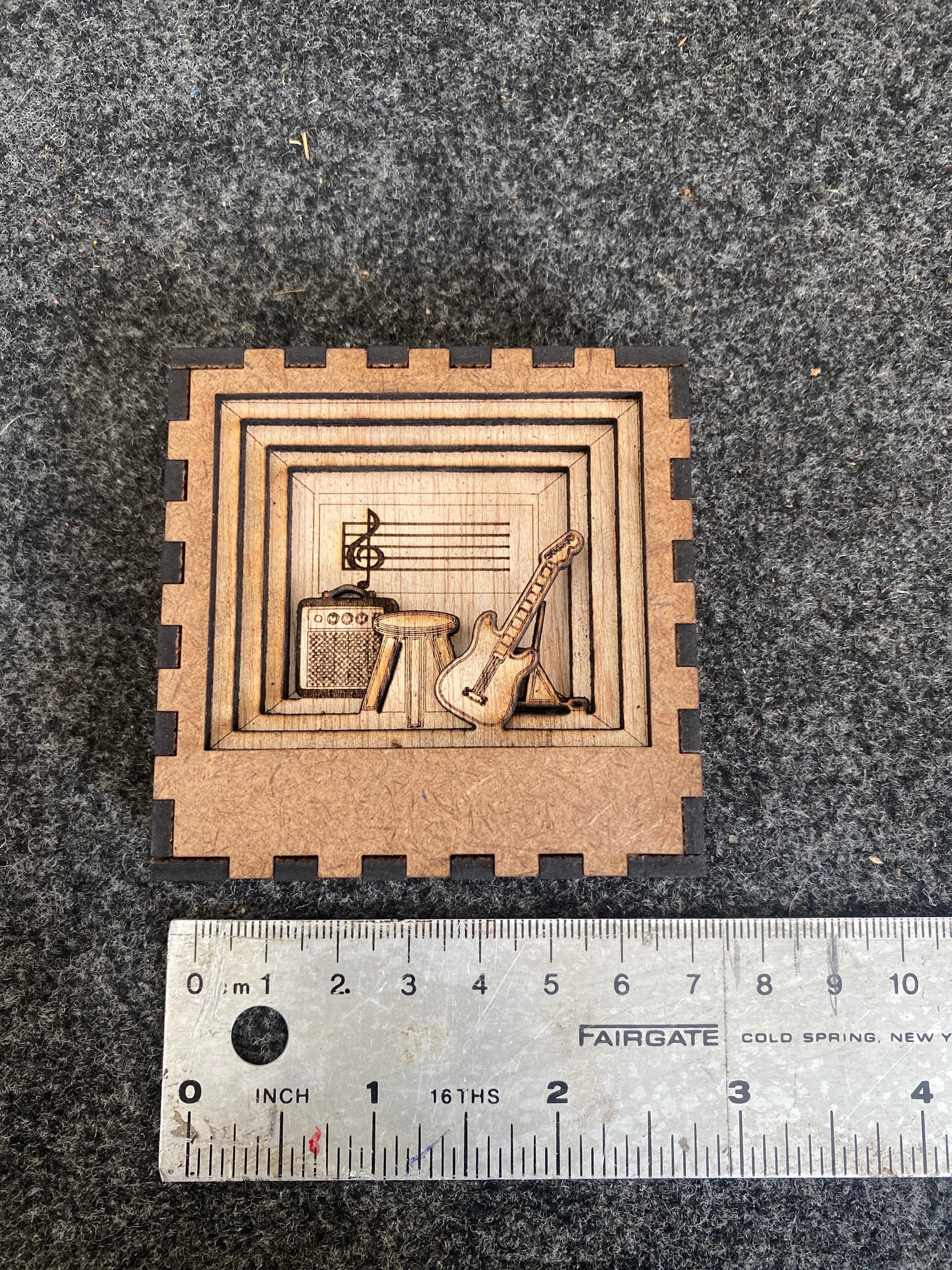 SVG Music Shadow Box Laser Cut Files - Etsy