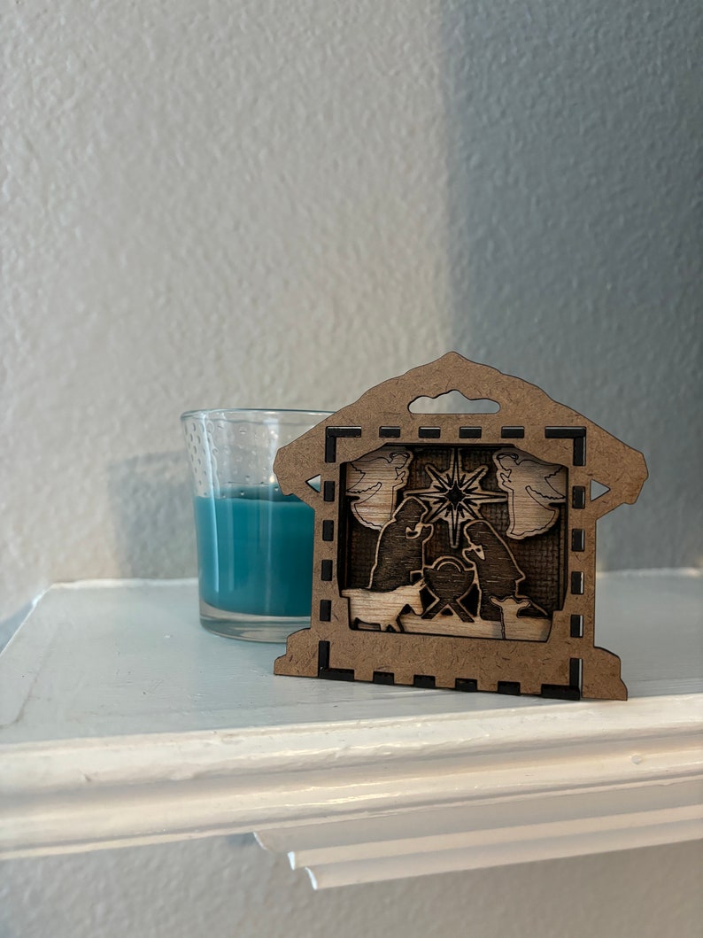 SVG Manger (pesebre) Shadow Box Laser Cut Files - Etsy Canada