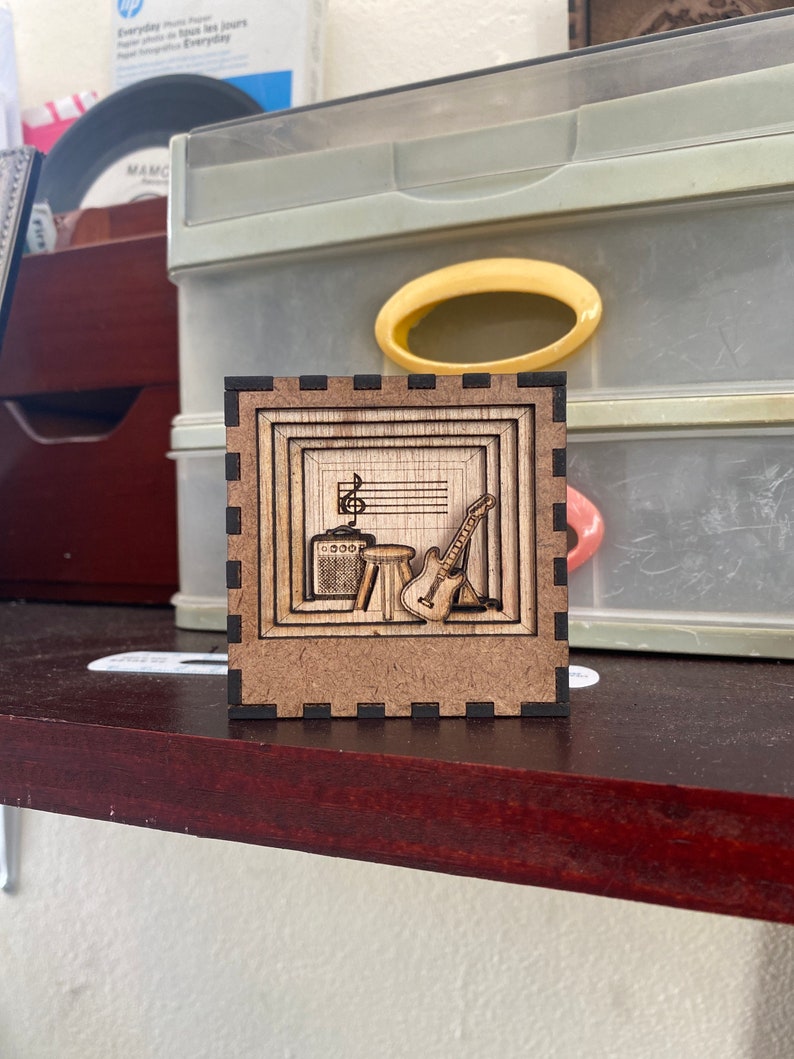 SVG Music Shadow Box Laser Cut Files - Etsy