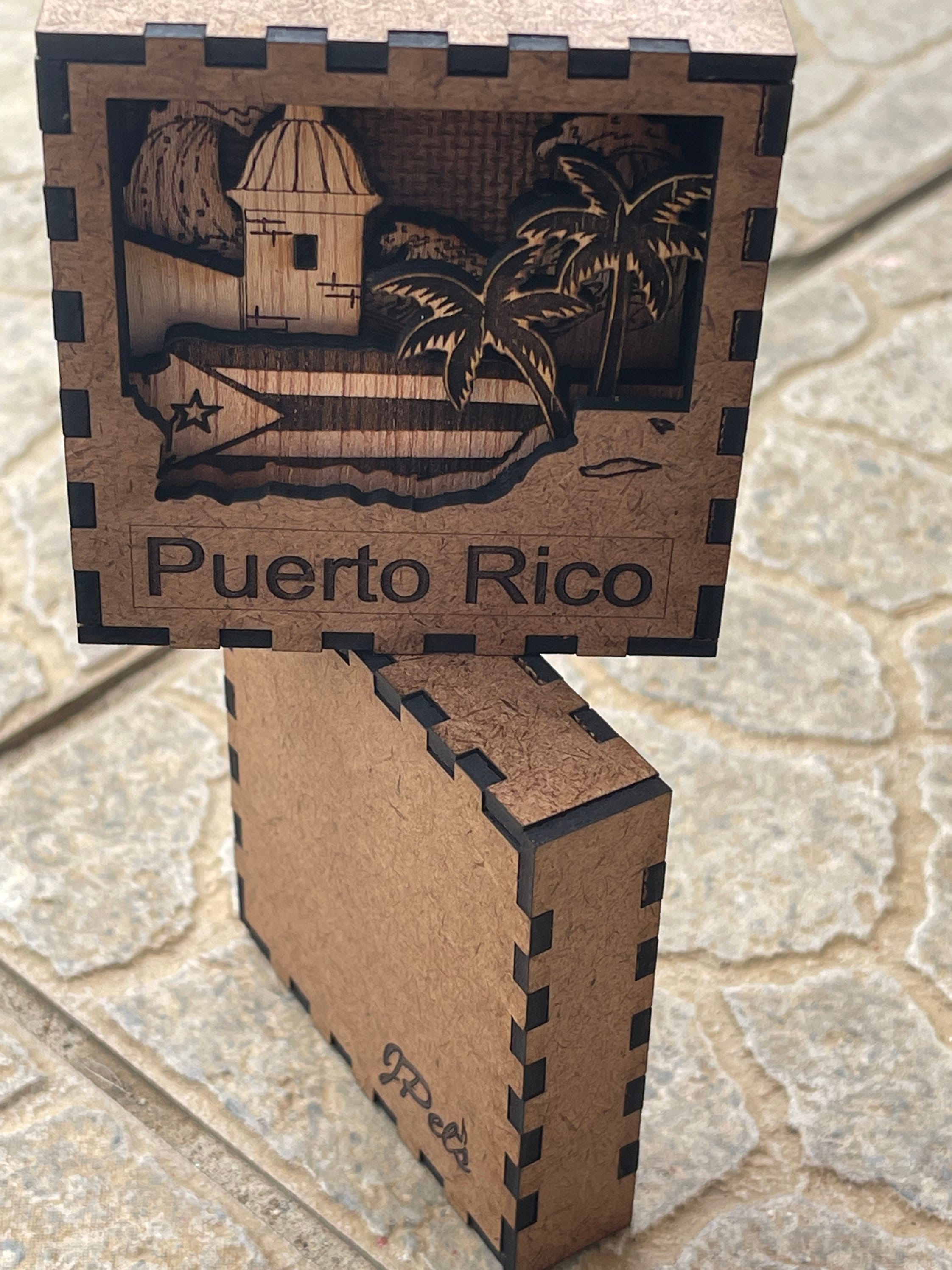 SVG Puerto Rico Shadow Box Laser Cut Files - Etsy