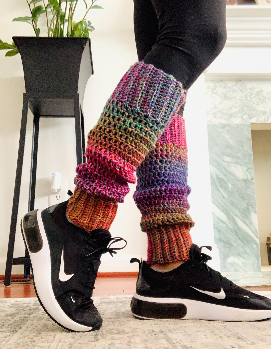 Leg Warmers - Handmade Crochet - Custom Colors Available! - Etsy
