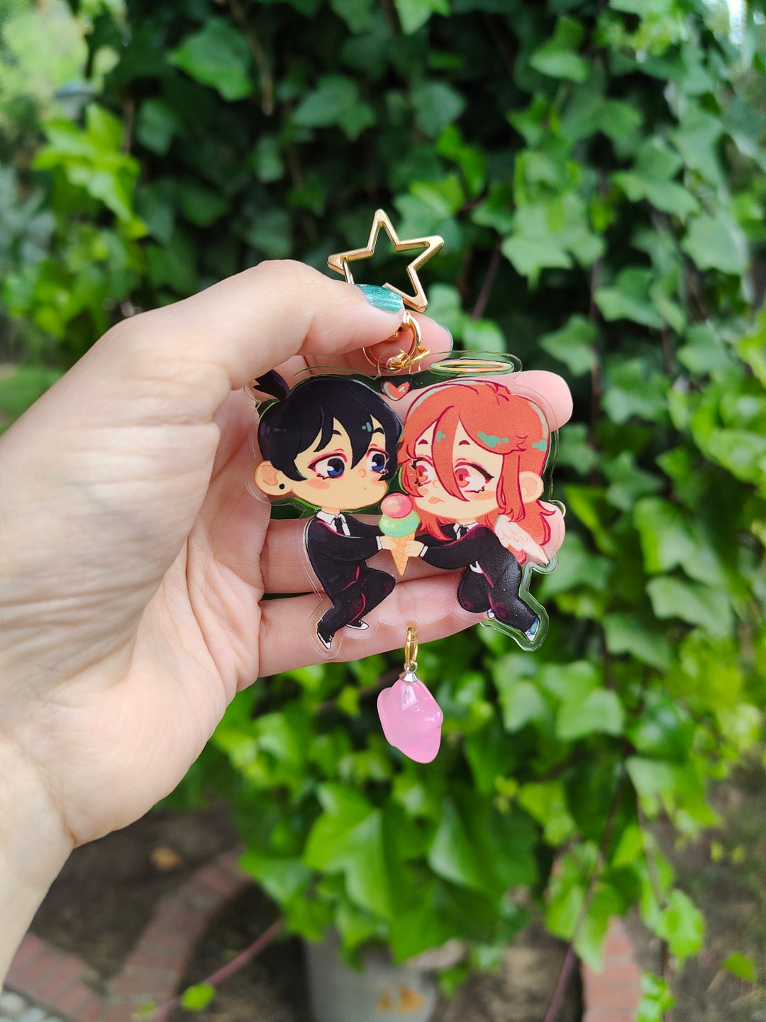 Acrylic Keychain Aki X Angel - Etsy