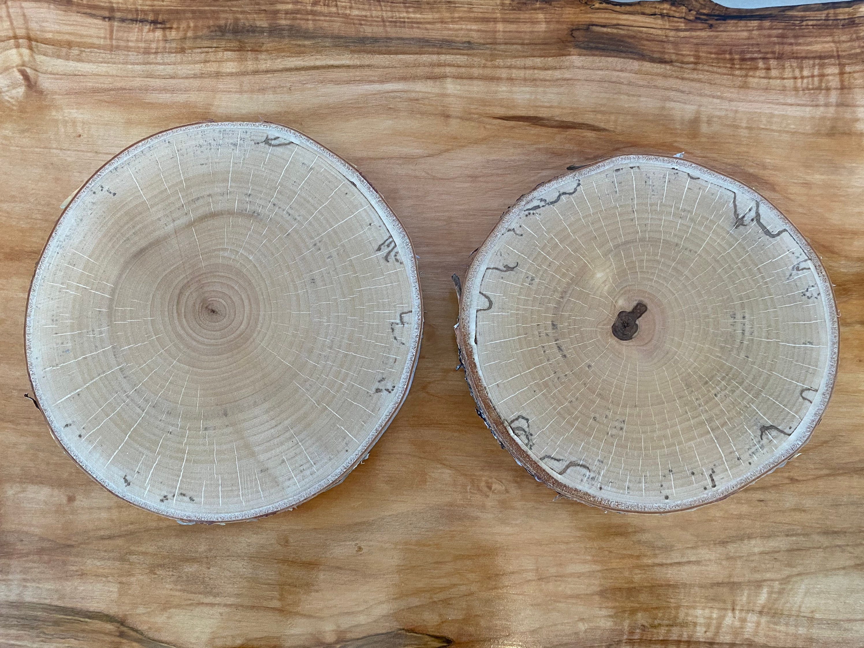 Birch Live Edge Candle Holder, Trivet, Decor, Decoration, Alexa Stand ...