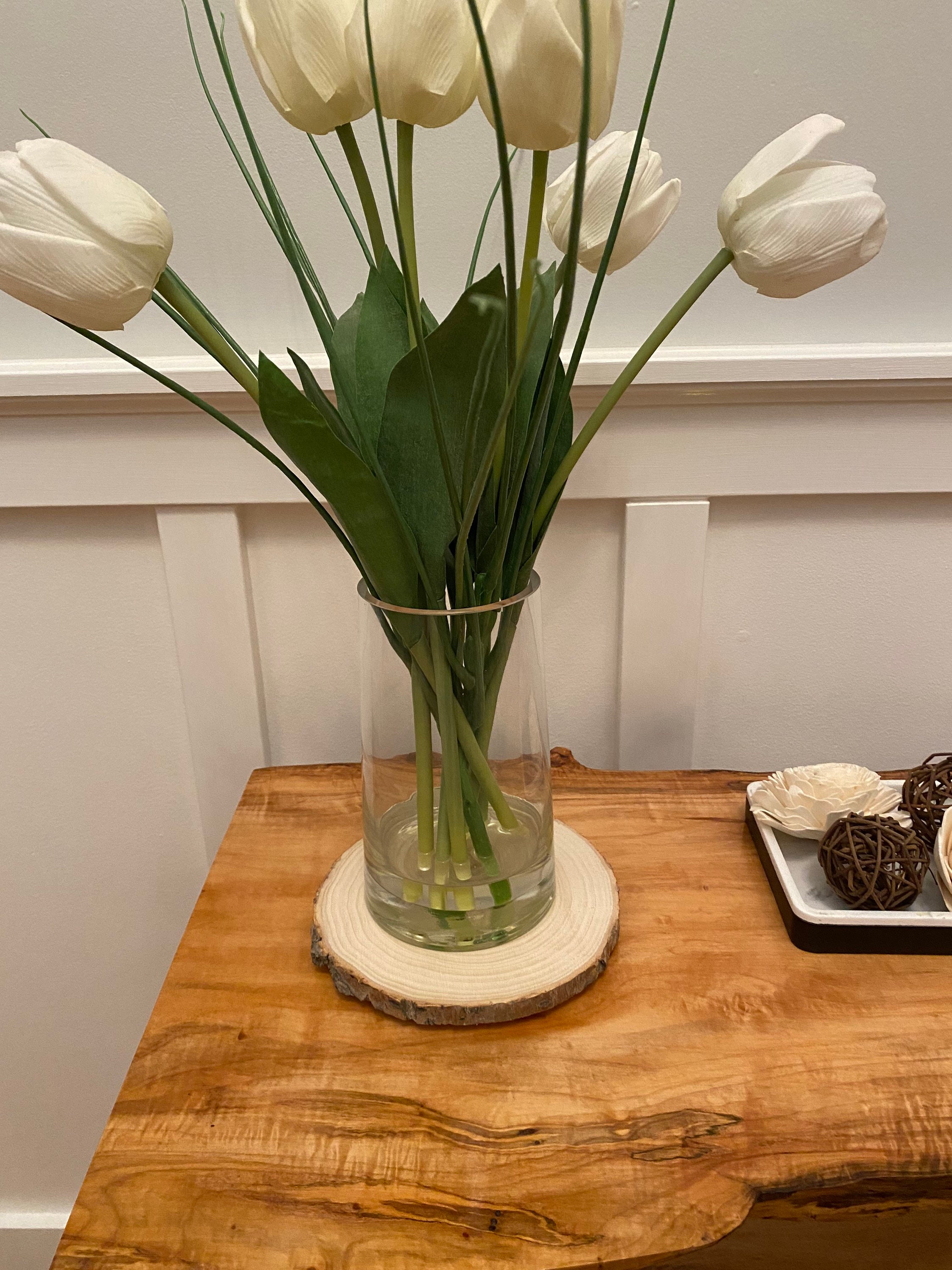 Live Edge Wooden Trivet, Coaster, Raised Trivet, Decoration, Candle ...