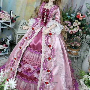 DD, Smartdoll, BJD Dress Set-european Classic Dress-cherry Blossom - Etsy