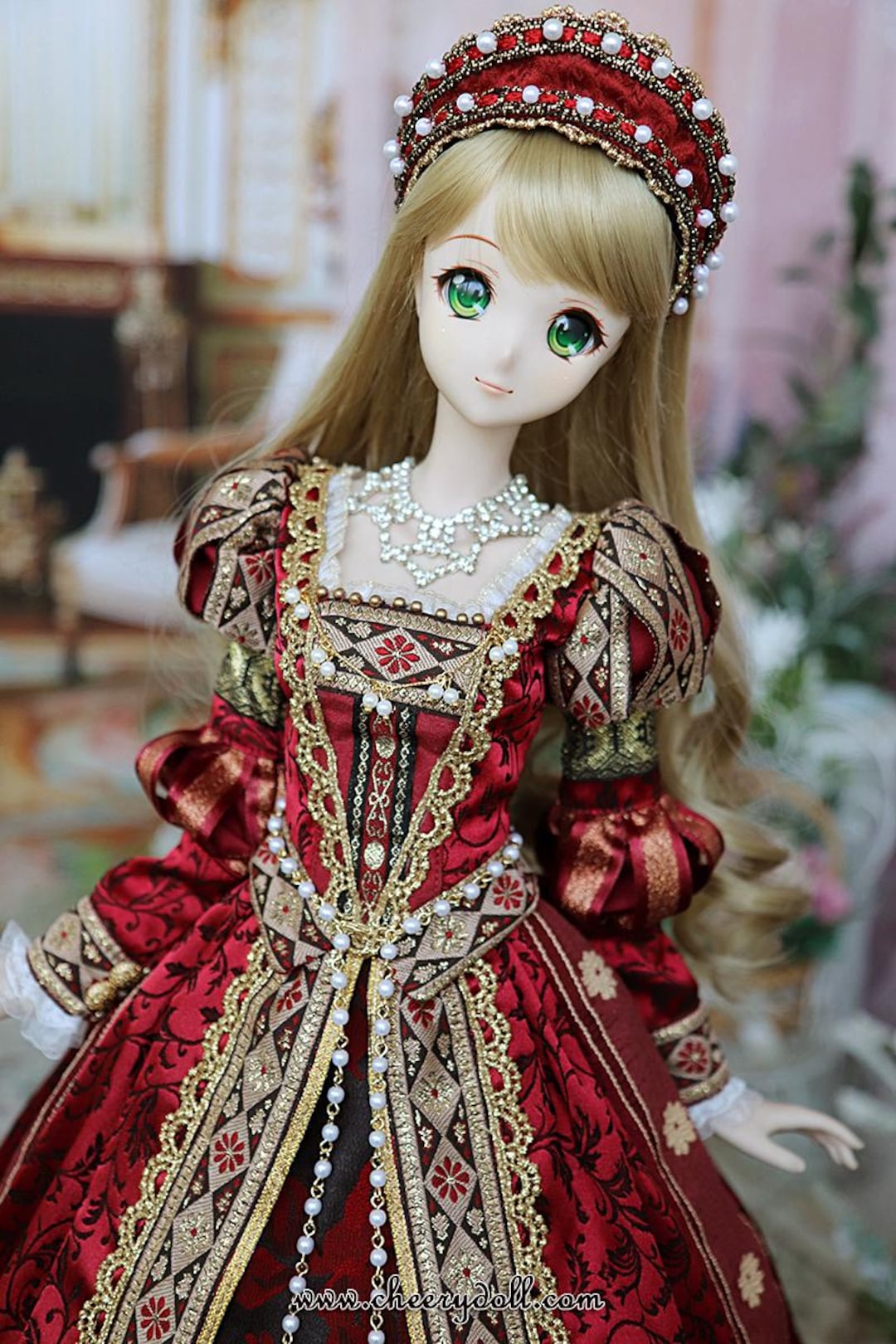 Smart Doll, DD, BJD Dress Set-european Classic Dress Classy Red - Etsy