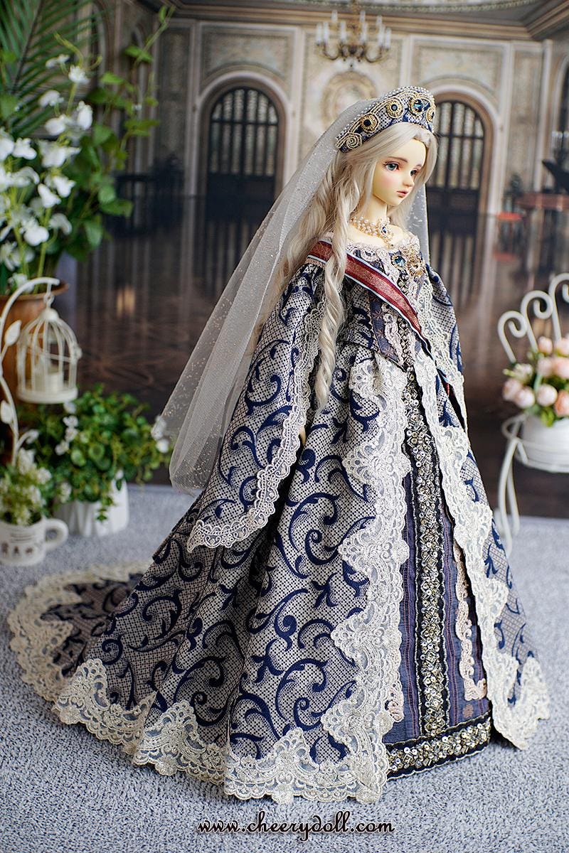 Smart Doll, DD, BJD Dress Set-european Classic Dress Set Queenly Grace ...