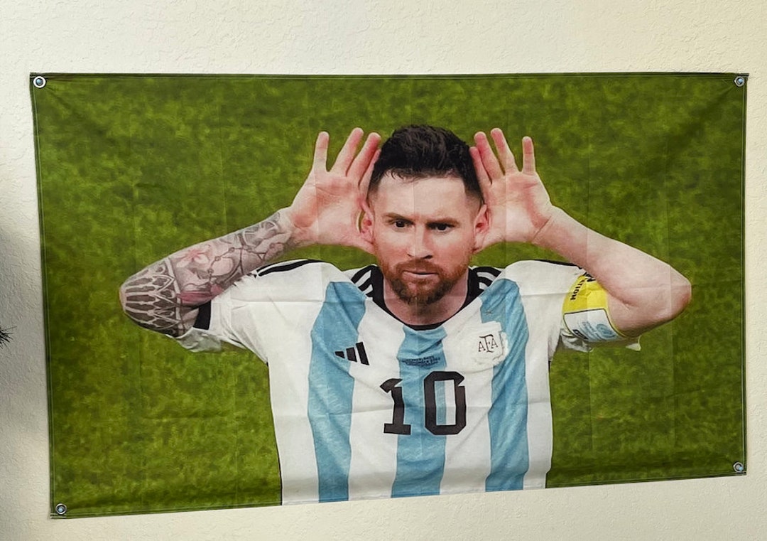 Leo Messi World Cup Flag Argentina Soccer - Etsy