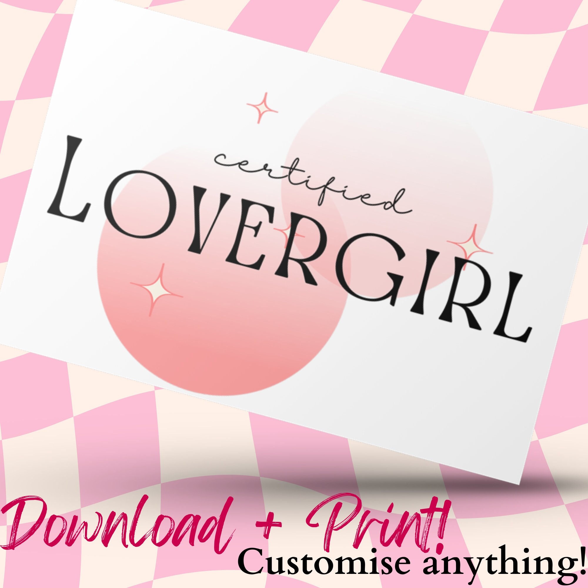 Certified Lovergirl 60s SVG File | Funny SVG File | Cut File for Cricut ...