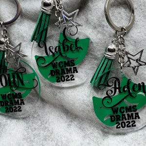Keychain, THEATER Acrylic Personalized, Drama, Musical Theater, Play ...