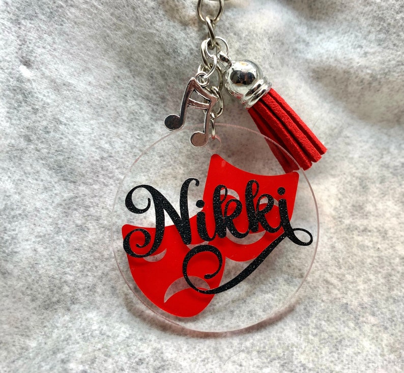 Keychain THEATER Acrylic Personalized Drama Musical - Etsy