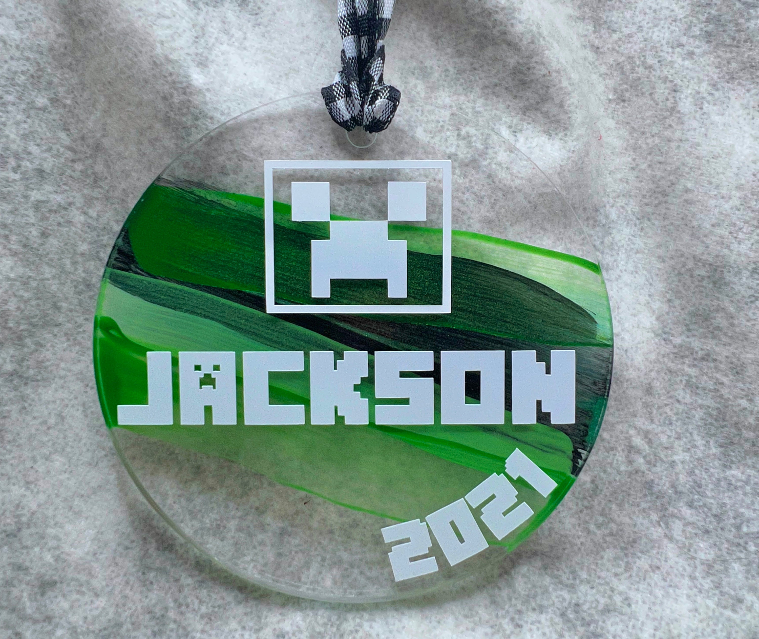 Ornament MINECRAFT Personalized Name Christmas Gift Boy | Etsy