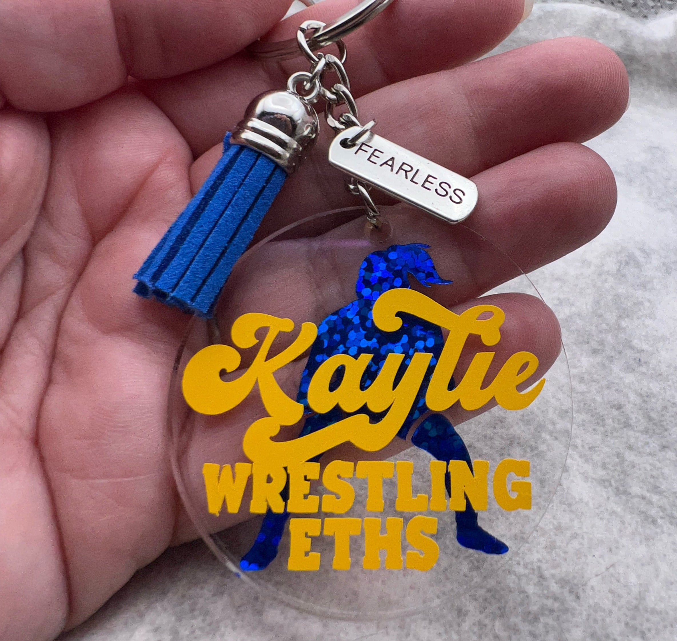Keychain WRESTLING Acrylic Personalized Wrestling Gift - Etsy