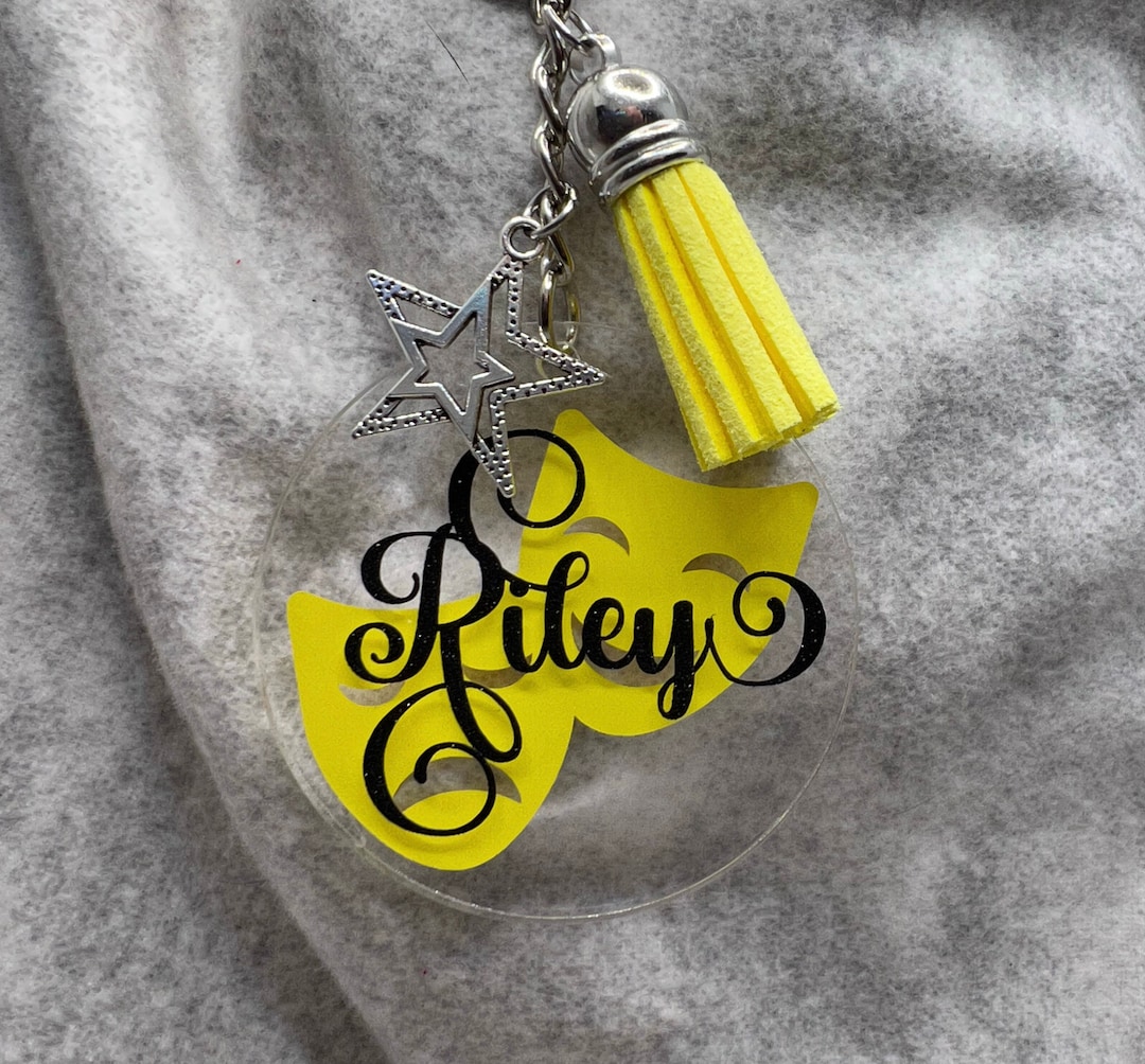Keychain, THEATER Acrylic Personalized, Drama, Musical Theater, Play ...