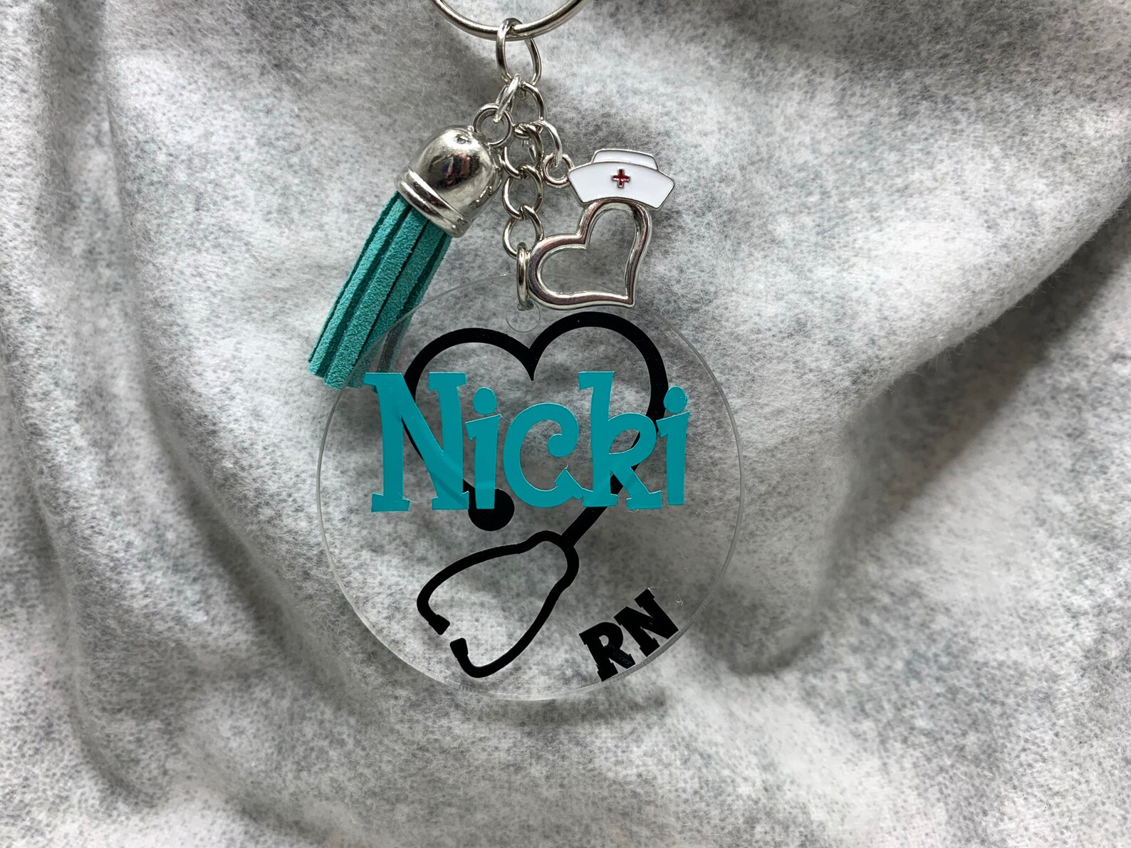 Keychain Nurse/doctor STETHOSCOPE Acrylic Personalized | Etsy