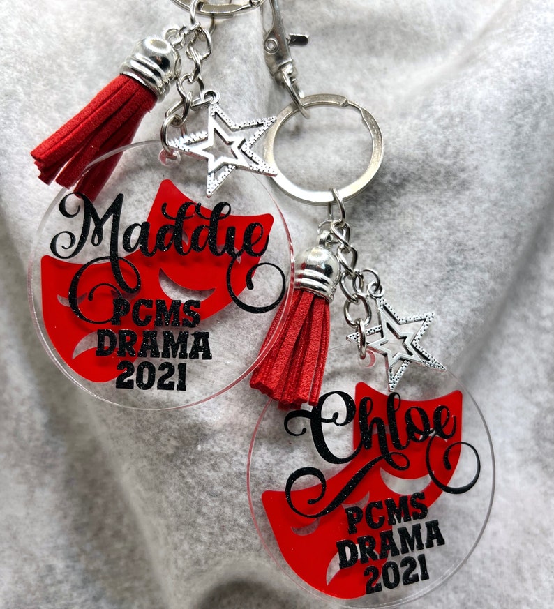 Keychain THEATER Acrylic Personalized Drama Musical - Etsy