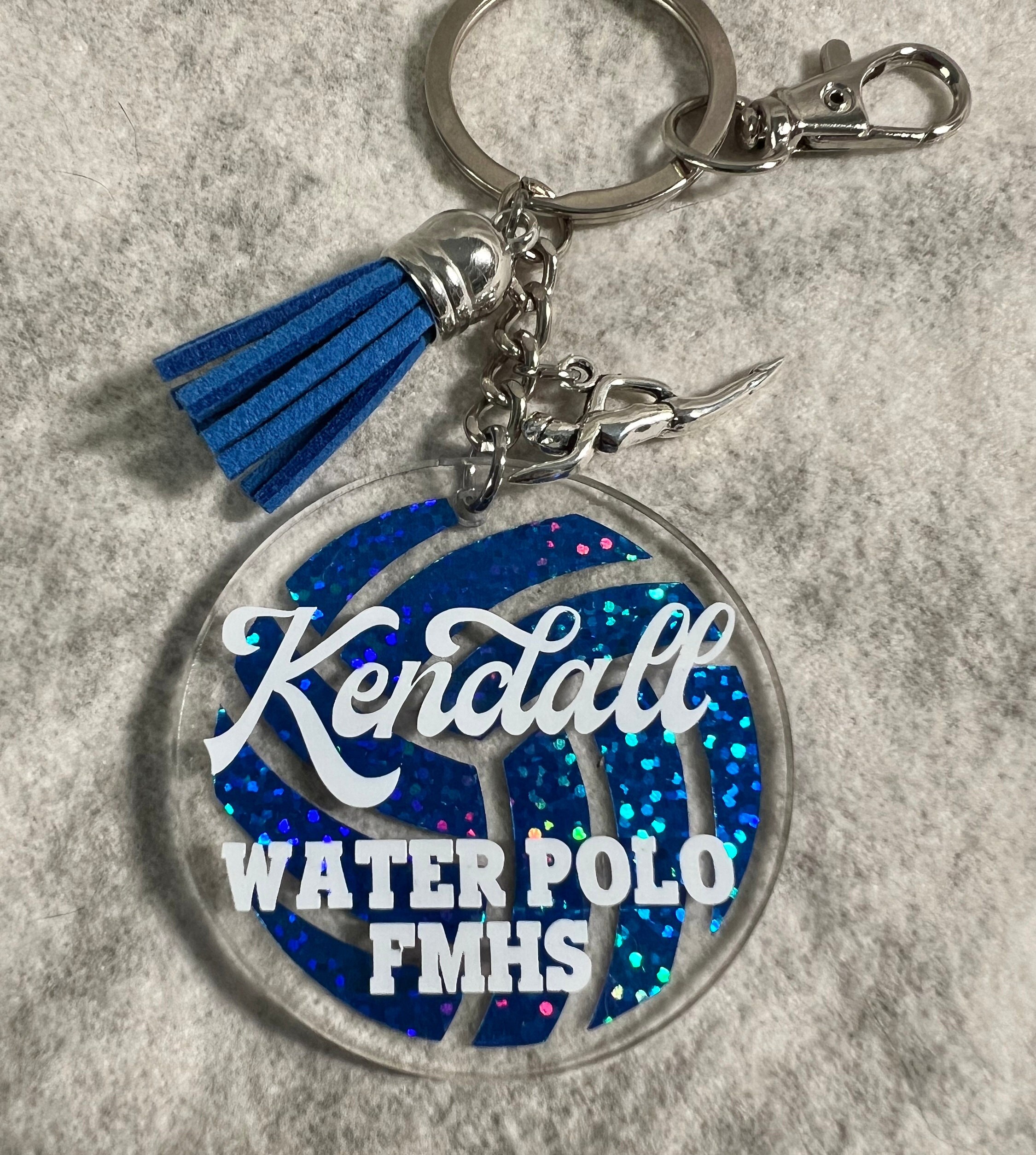 Keychain, WATER POLO 2" Acrylic Personalized, Water Polo Gift, Water ...