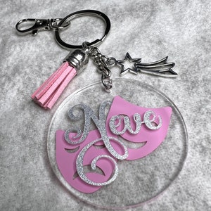 Keychain, THEATER Acrylic Personalized, Drama, Musical Theater, Play ...