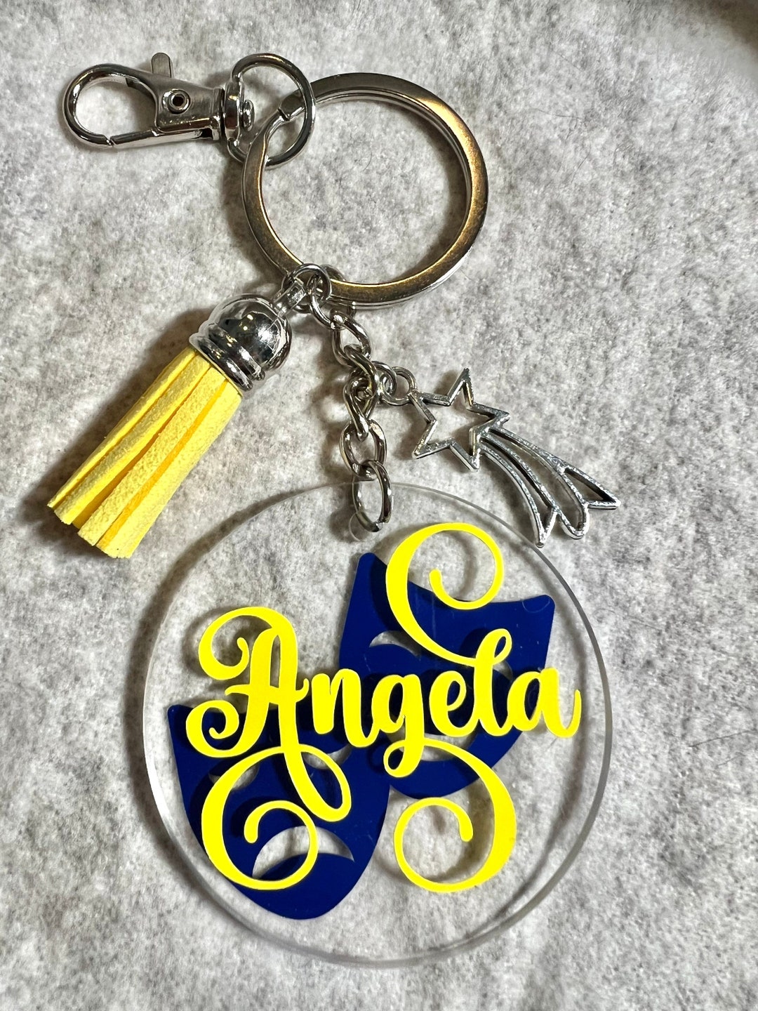 Keychain, THEATER Acrylic Personalized, Drama, Musical Theater, Play ...