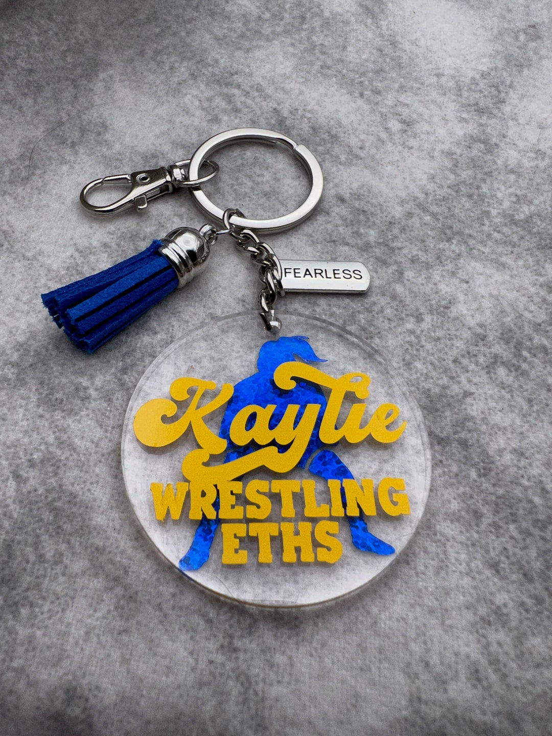 Keychain WRESTLING Acrylic Personalized Wrestling Gift - Etsy