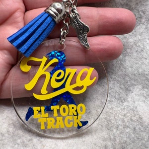 Keychain, TRACK 2" Acrylic Personalized, Runner Gift, Track Gift ...