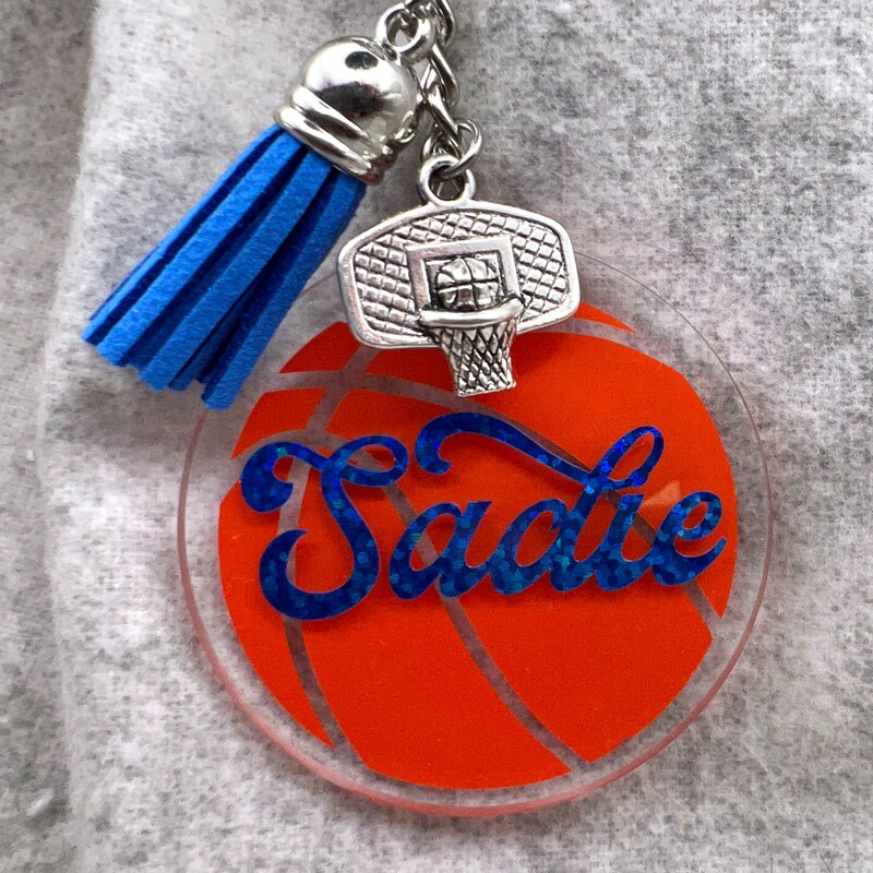 Basketball Keychain - Etsy