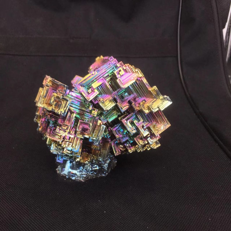 Bismuth Bi Metal Crystal Rainbow Bright Metal Mineral Specimen Original ...
