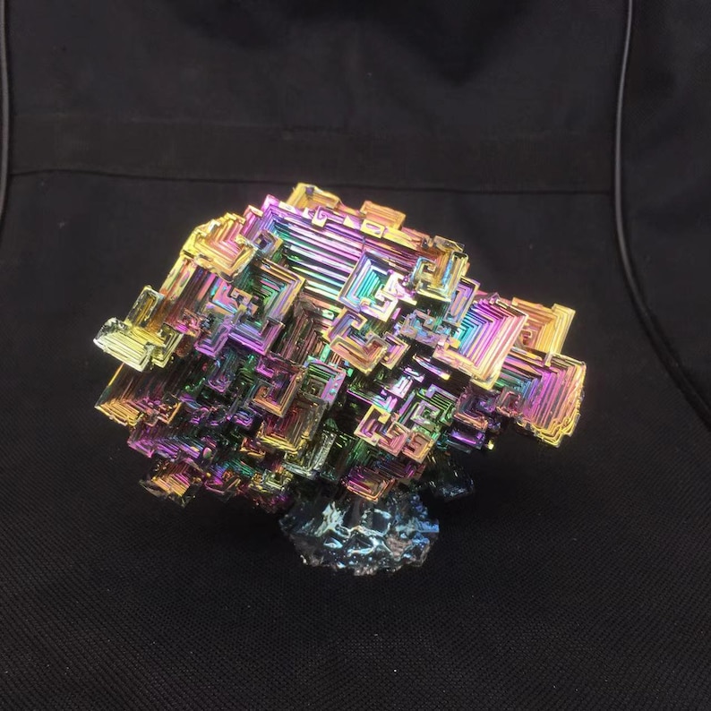 Bismuth Bi Metal Crystal Rainbow Bright Metal Mineral Specimen Original ...