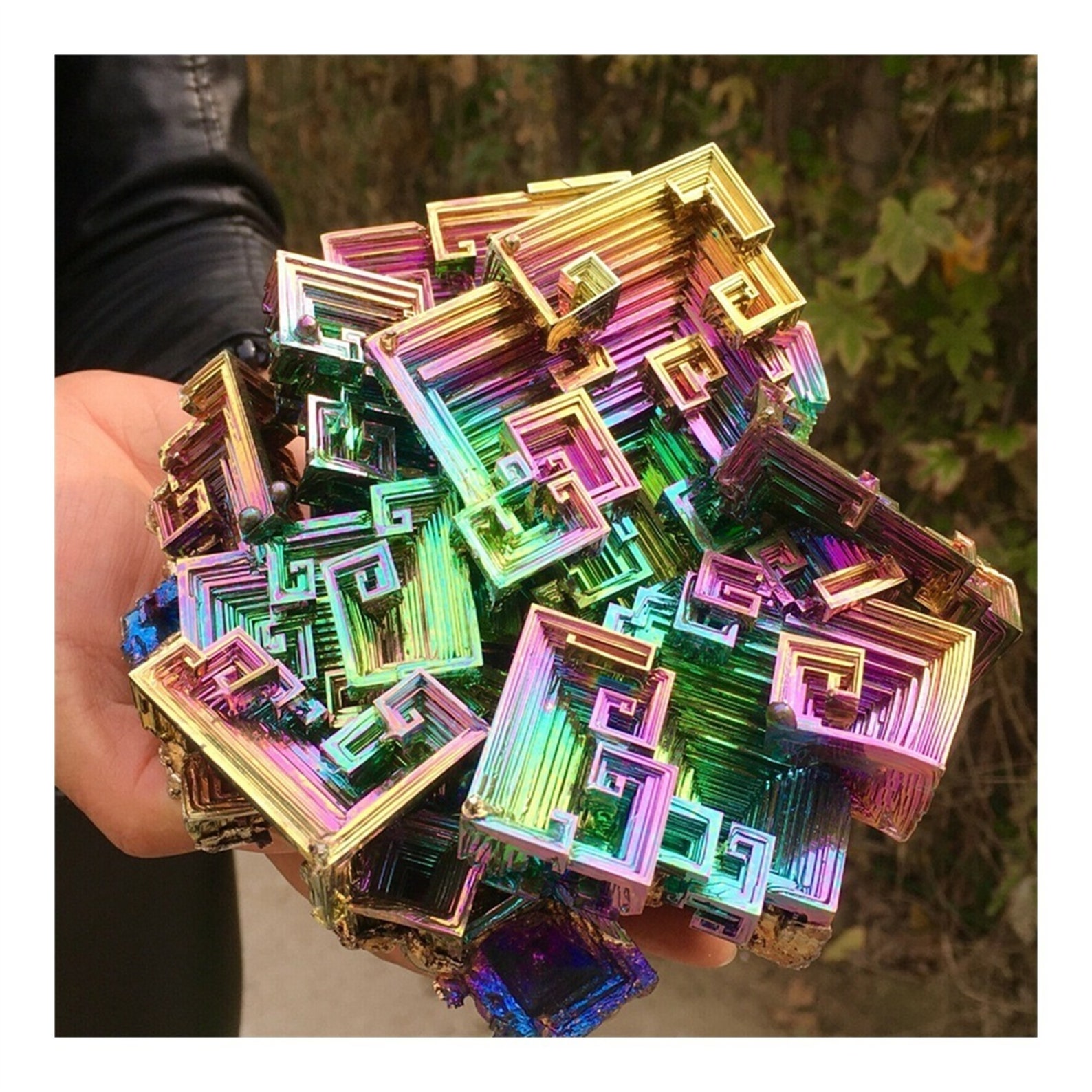 Bismuth Crystals Bismuth Bi Metal Crystal Rainbow Bright Metal Mineral ...