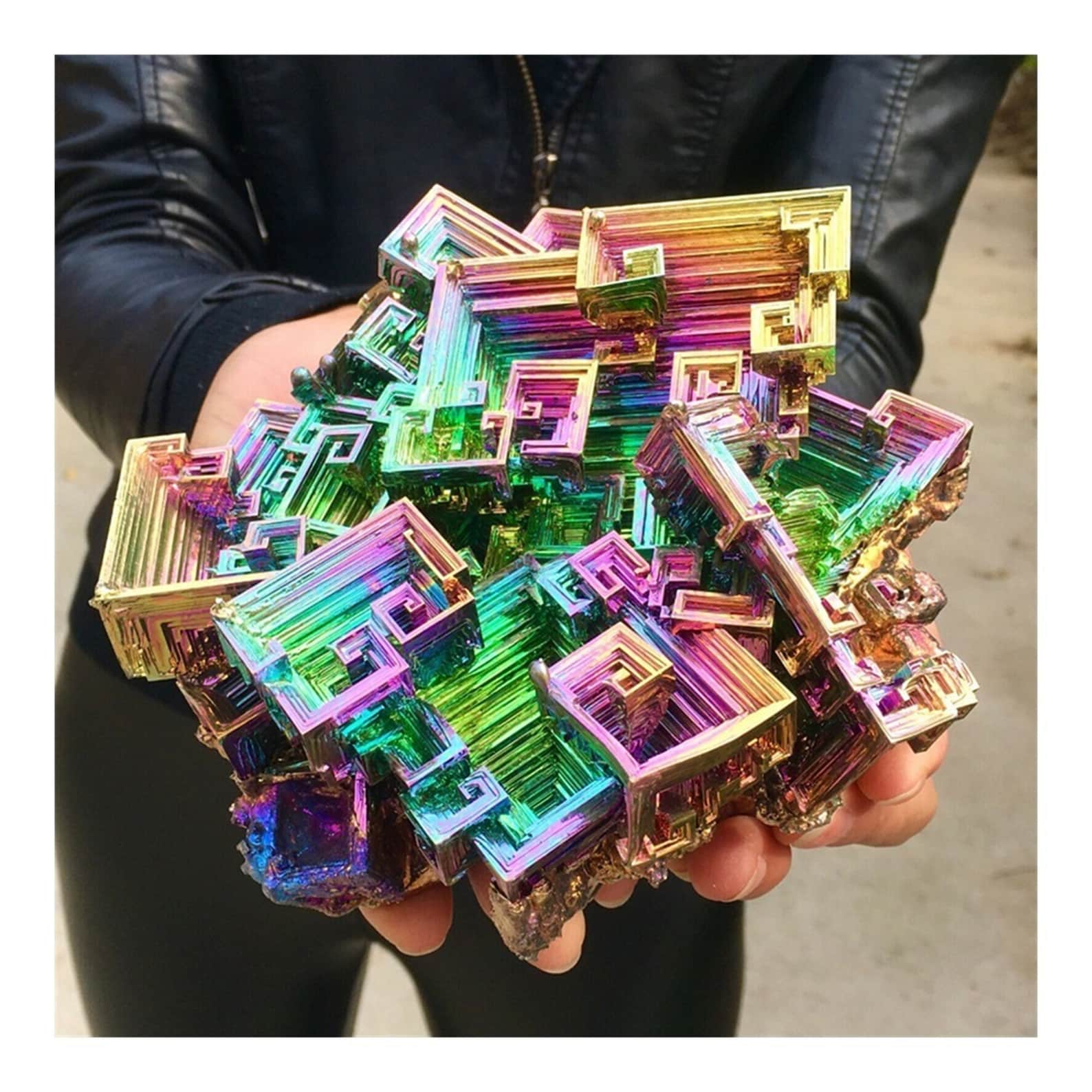 Bismuth Crystals Bismuth Bi Metal Crystal Rainbow Bright Metal Mineral ...