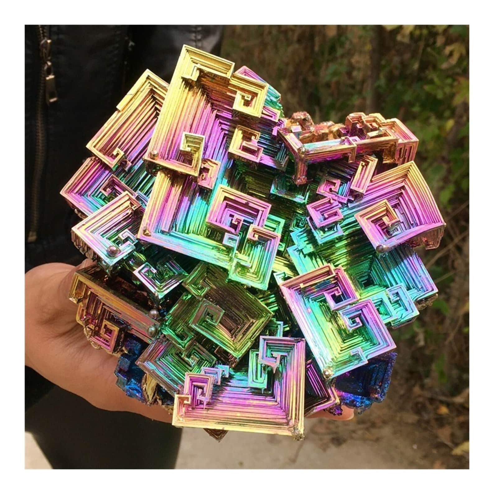 Bismuth Crystals Bismuth Bi Metal Crystal Rainbow Bright Metal Mineral ...