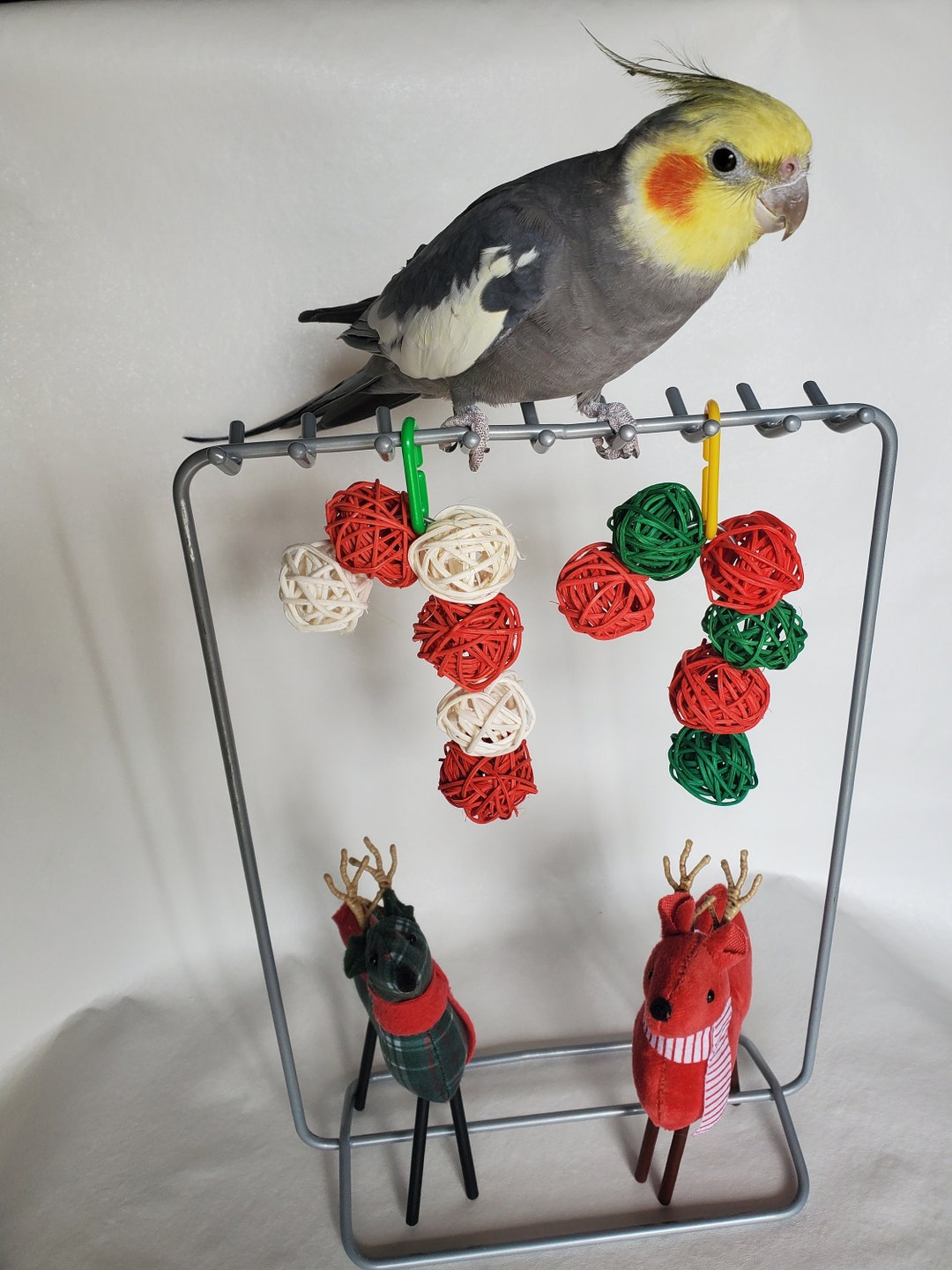 Candy Cane Winter/christmas Holiday bird Toy - Etsy