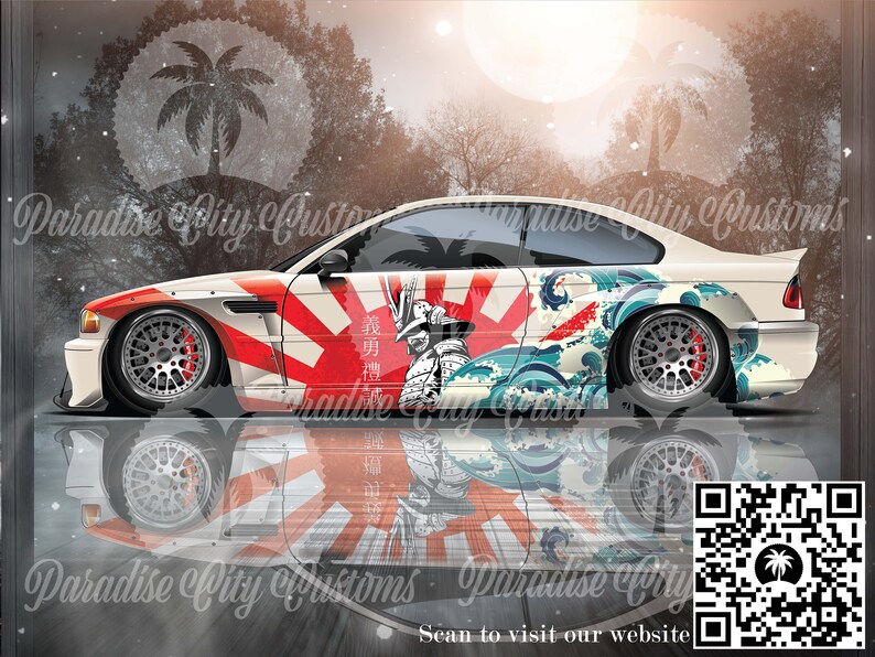 The Last Samurai Car Livery Japanese Art Car Wrap Cast Vinyl - Etsy